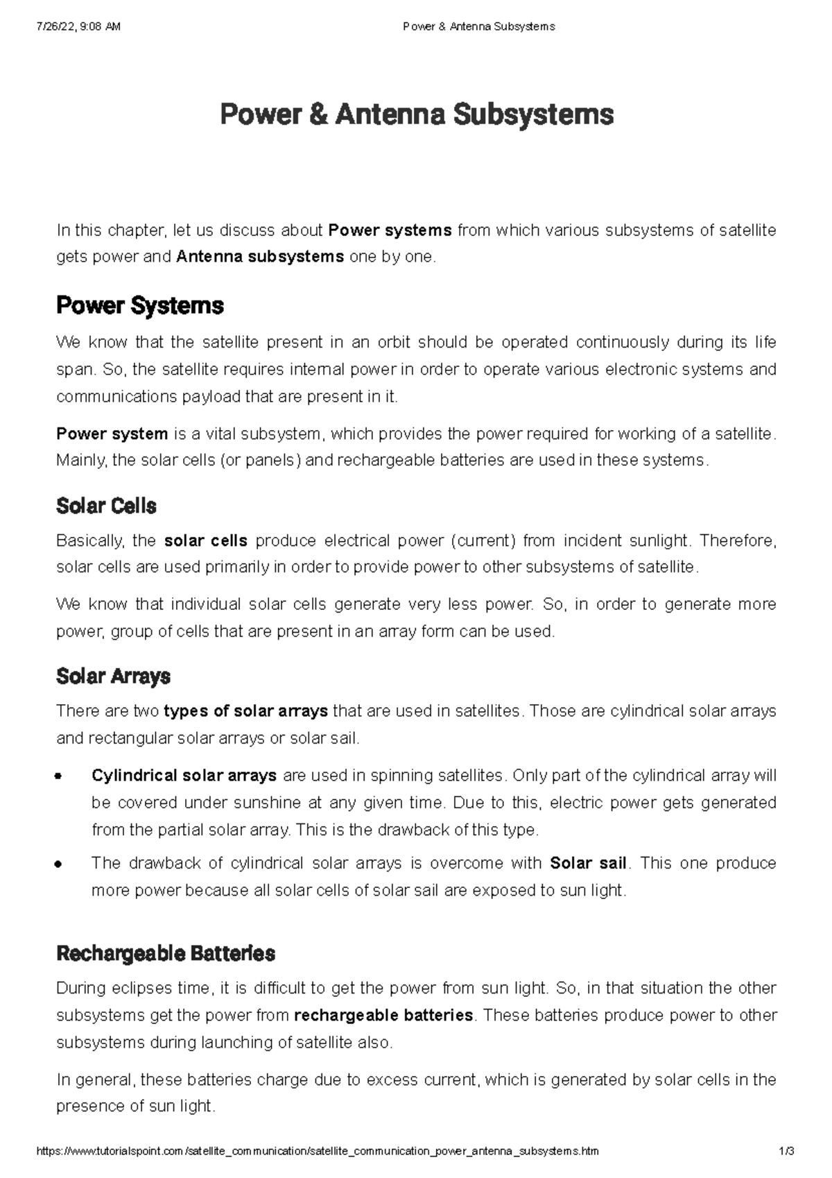 Power & Antenna Subsystems - 7/26/22, 9:08 AM Power & Antenna ...