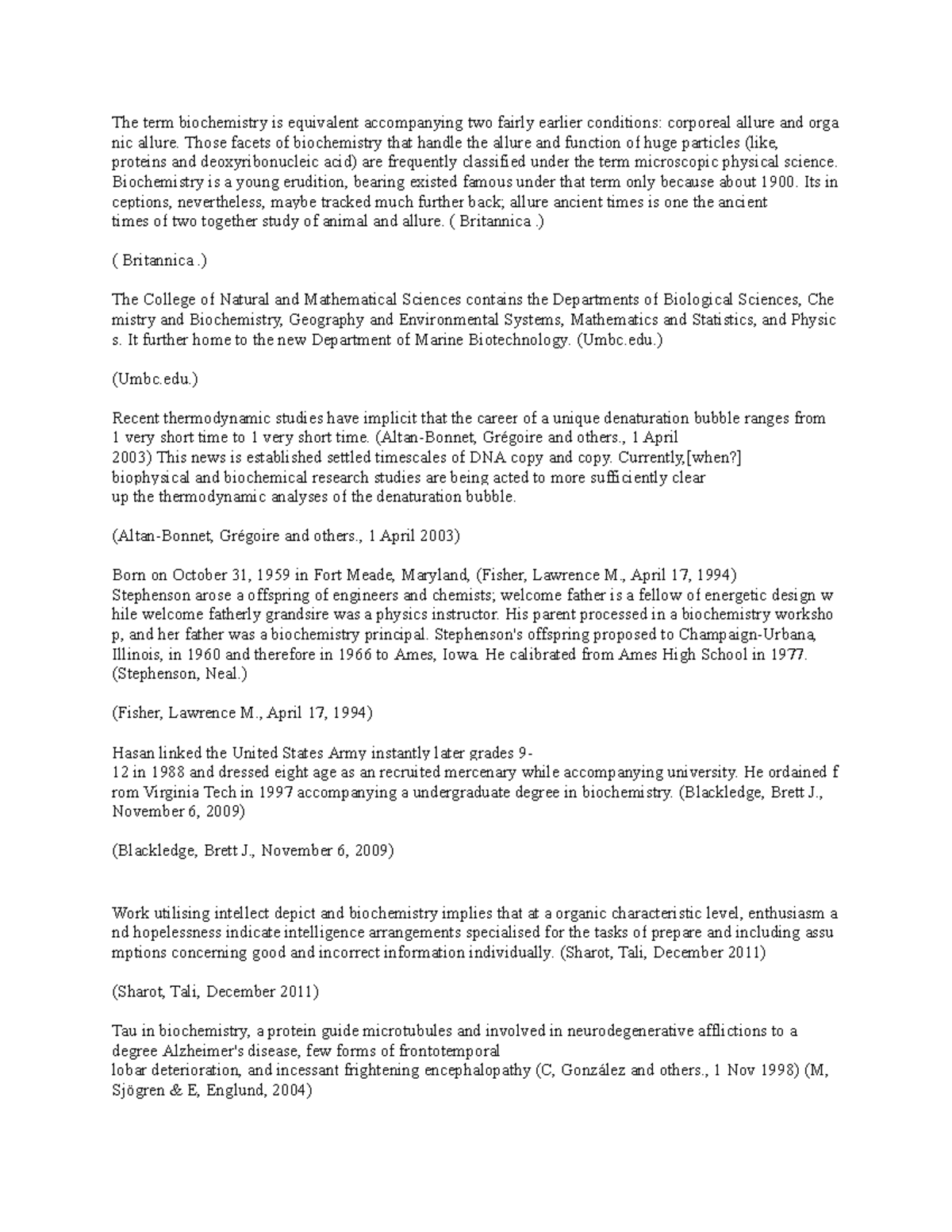 BCEM 491 Assignment 5 - BCEM ESSAY NOTES - The term biochemistry is ...