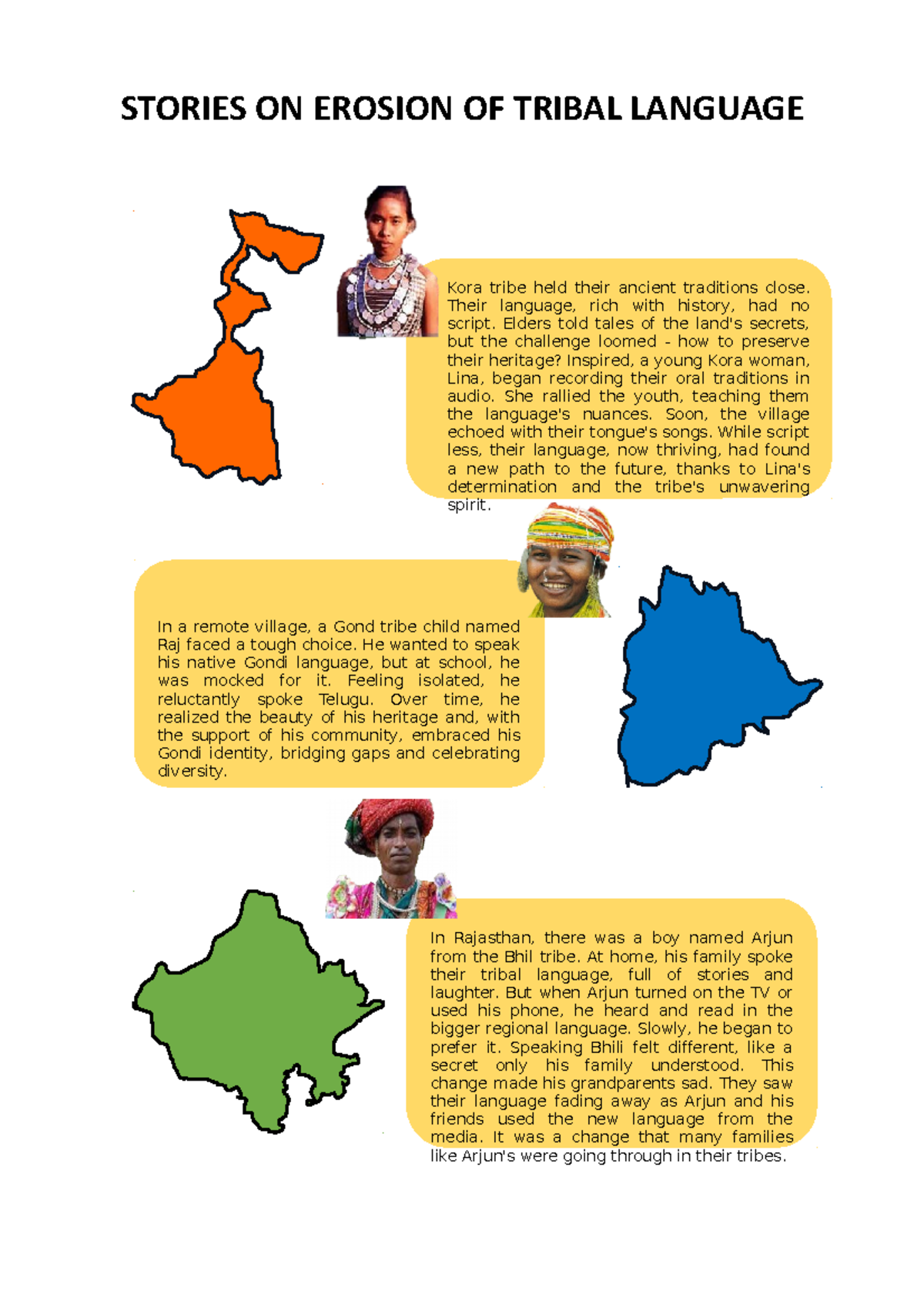 Stories on erosion of tribal language - Kora tribe held their ancient ...