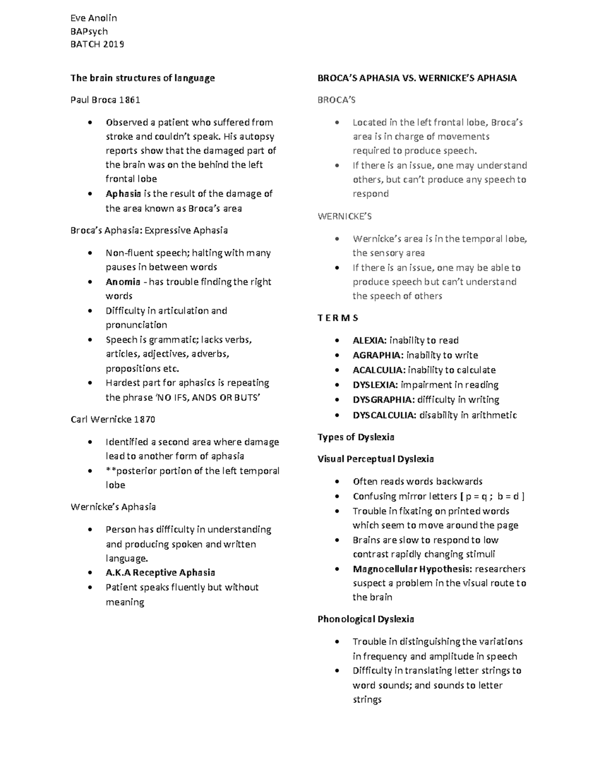Anolin Physiological Psychology Reviewer - Warning: TT: undefined function: 32 Warning: TT ...