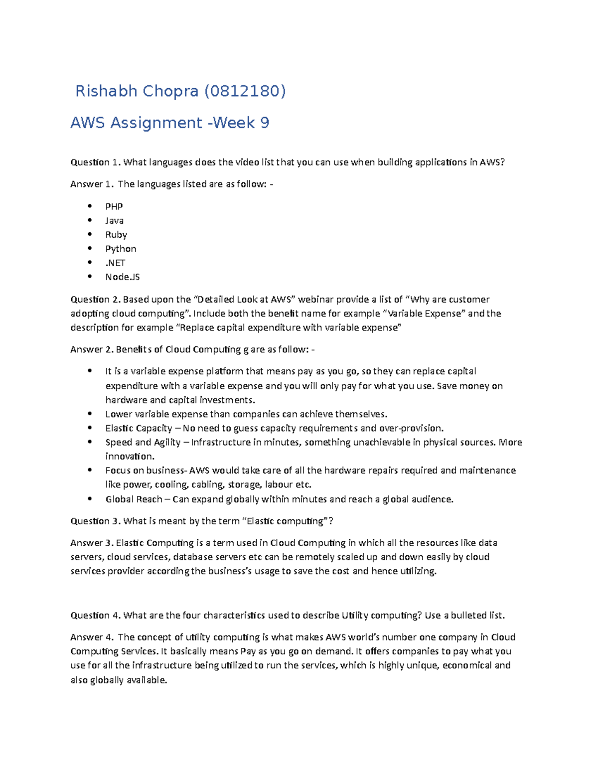 Week9 Assigment - Week-9 Assignment - Rishabh Chopra (0812180) AWS ...