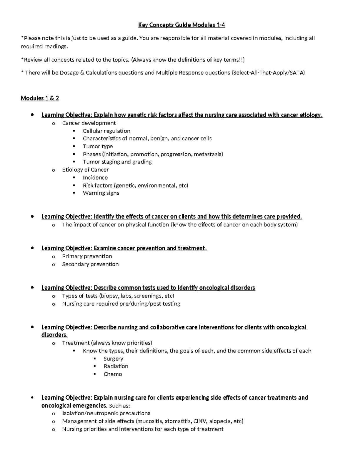 Key Concepts Mods 1-4-2 - Key Concepts Guide Modules 1- *Please note ...
