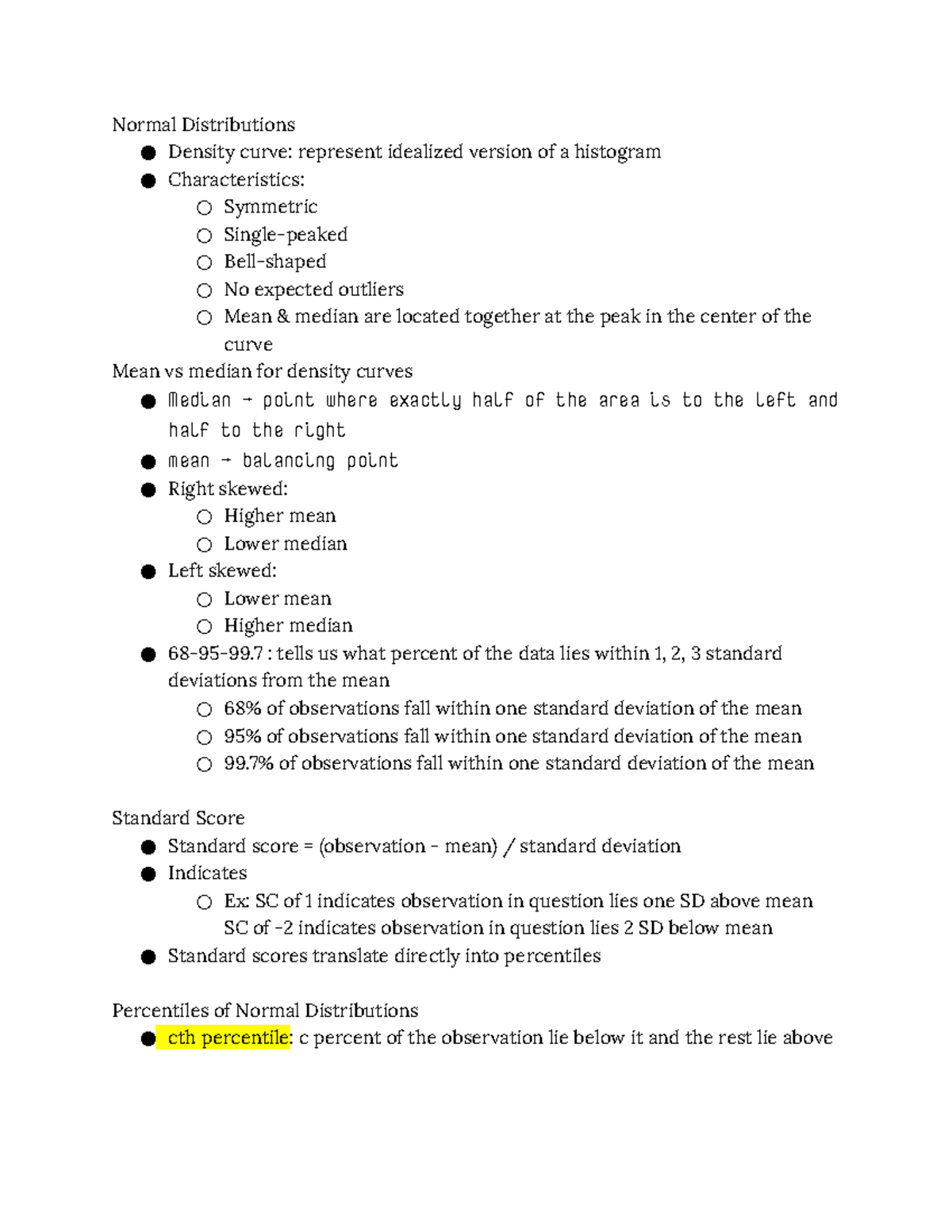 Stats 115 - CH13 - Normal Distributions - Normal Distributions Density ...