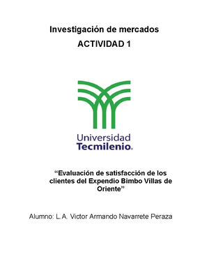 Actividad 1 desarrollo de proyectos en inteligencia de mercados ...