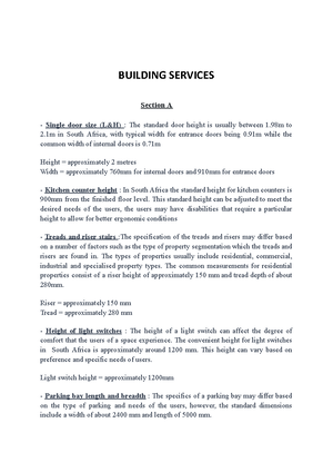 Building Science 2 - BUQS3016A - Studocu