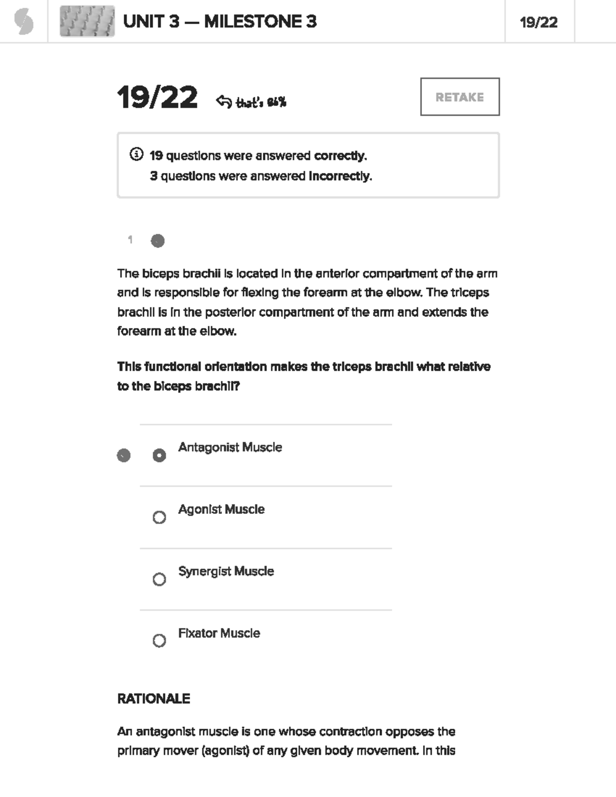 Sophia A&P Unit 3 Milestone Q&A - SC121 - Studocu