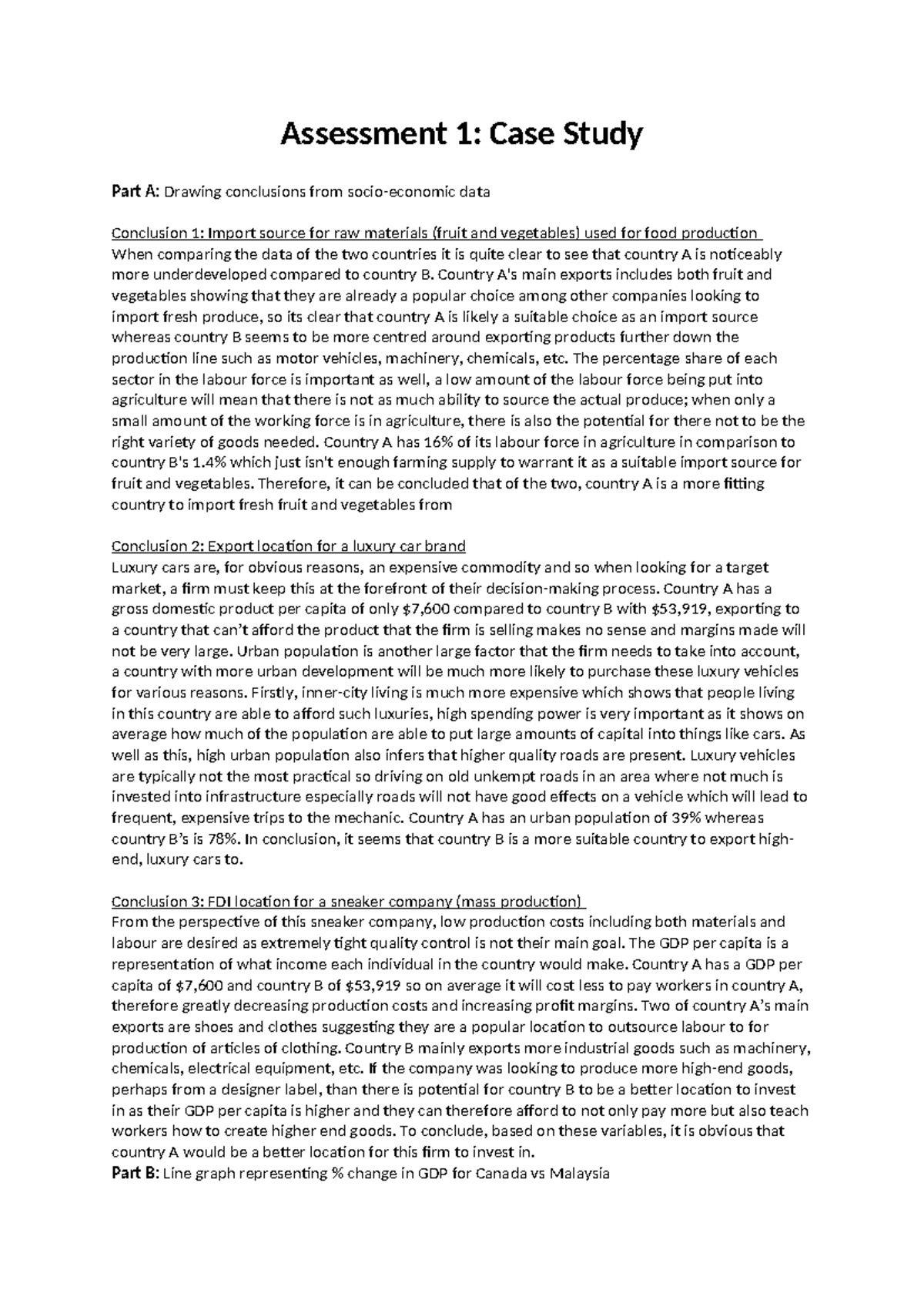 BSB119 - Assessment 1 - Assessment 1: Case Study Part A: Drawing ...