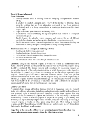 Topic 3-1 - Research Methodology notes - TOPIC 3. ORGANIZATION ...