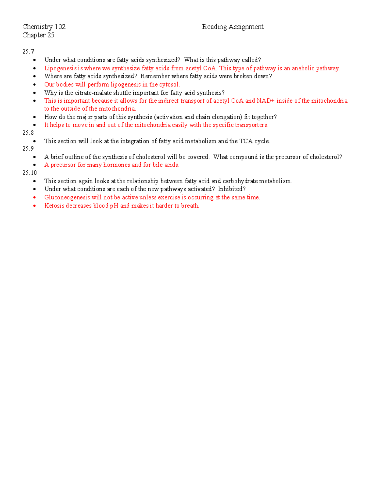 25B Reading - Notes - Chemistry 102 Reading Assignment Chapter 25 25 ...