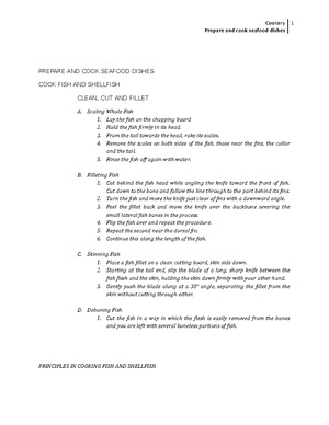 Occupational Health AND Safety Procedures IN THE Kitchen - OCCUPATIONAL ...