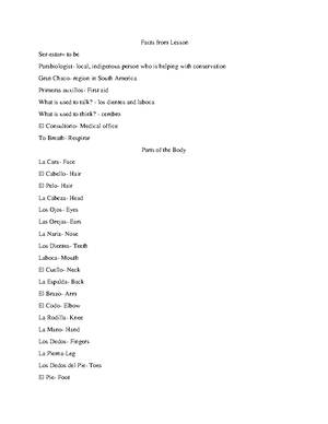 5 Parameter´s homework-filled out - Name: Keandra Garth Date: 01/16/ 5 ...