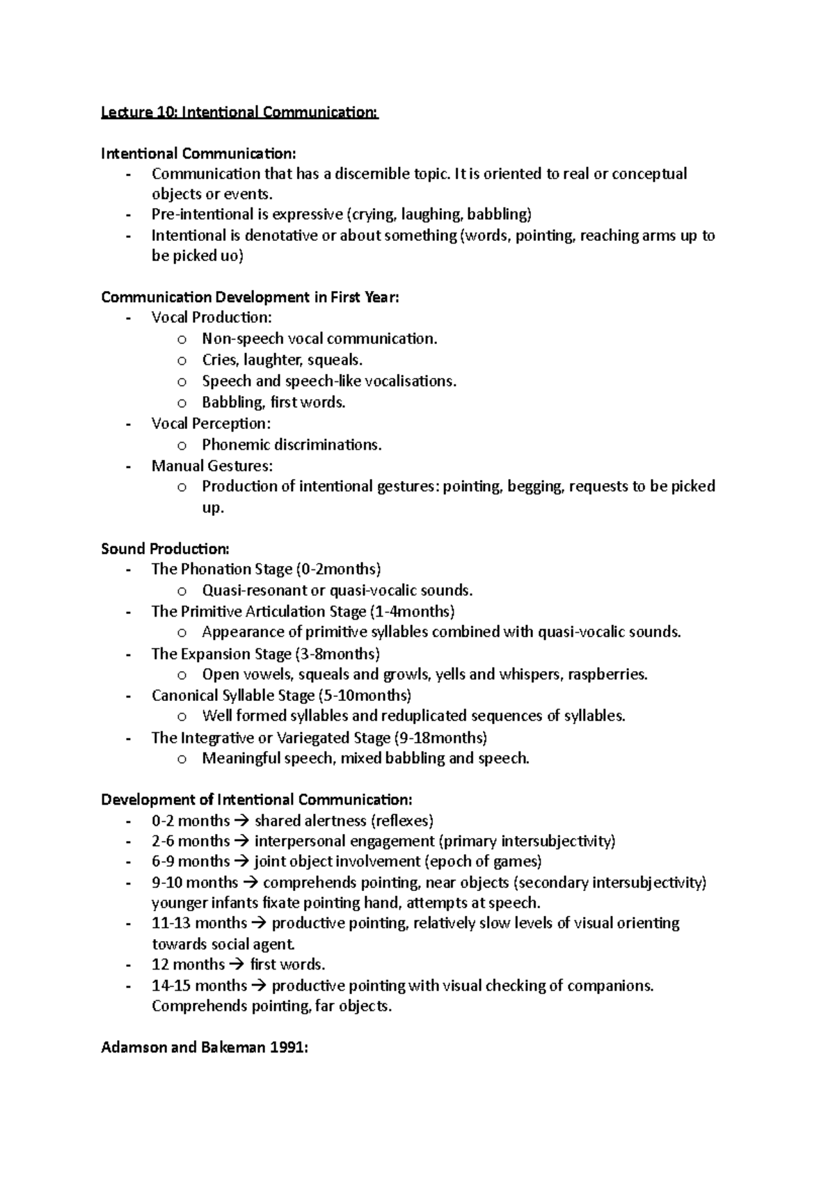 Lecture 10- Intentional Communication - Lecture 10: Intentional ...