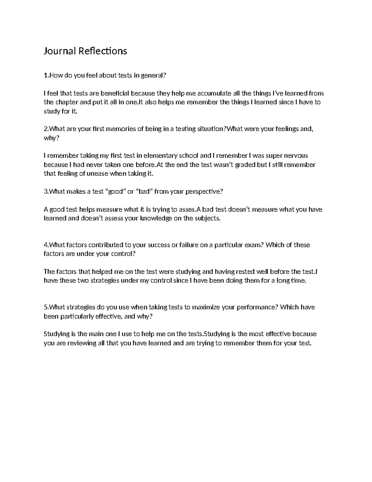 Roofing.F Journal Reflection copy - Journal Reflections 1 do you feel ...