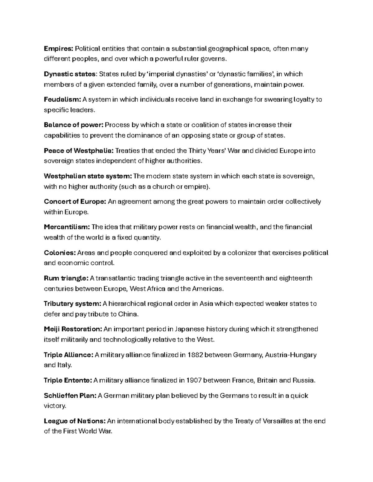 Chapter 2 (The important things to know and memorise) - Empires ...