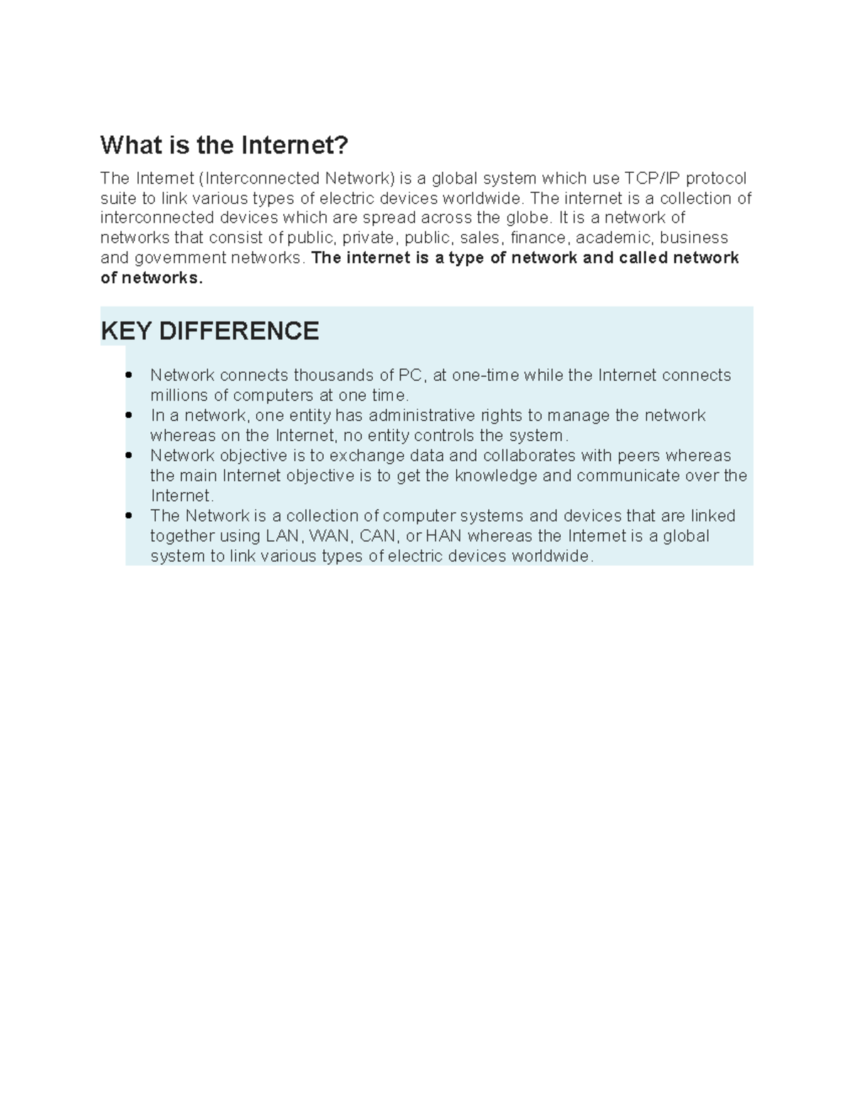 Internet Technology - Internet Introduction - What is the Internet? The ...