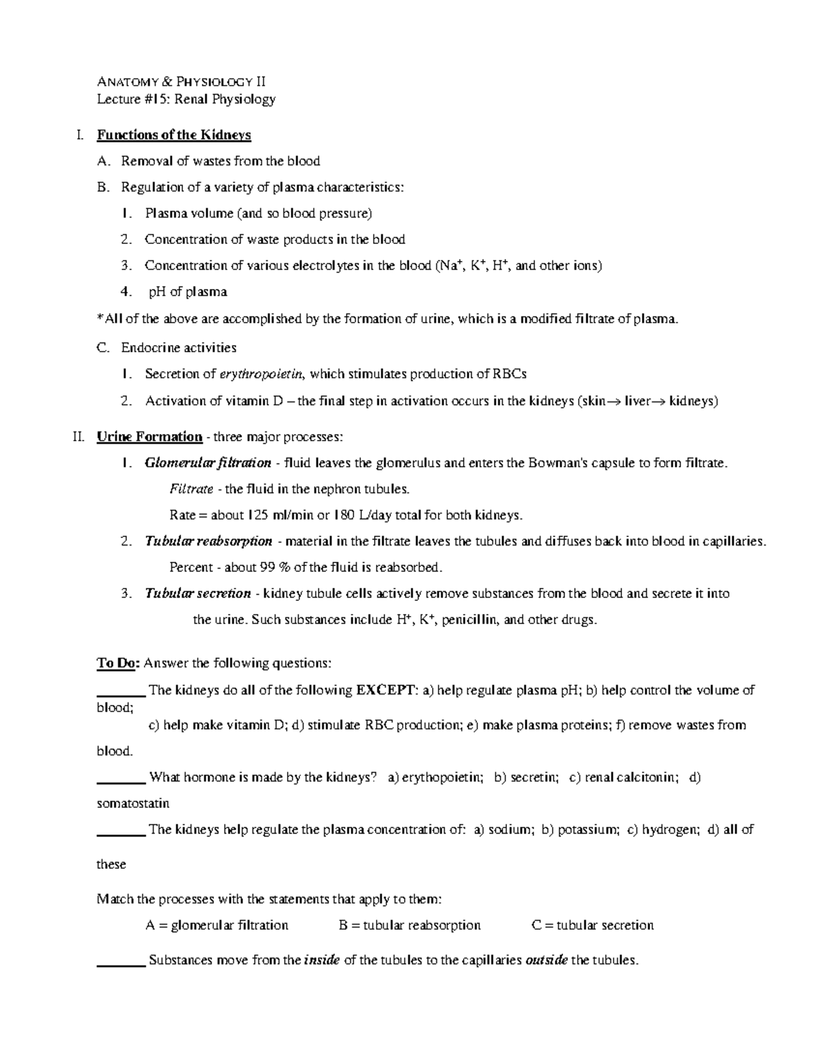CH 29 Renal Physiology - Lecture Notes a31a484e1cfd1198ef040f8515a63ab3 ...