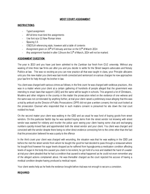 RUTH AND MOOT Court - study note - 1 INTRODUCTION. The following case ...