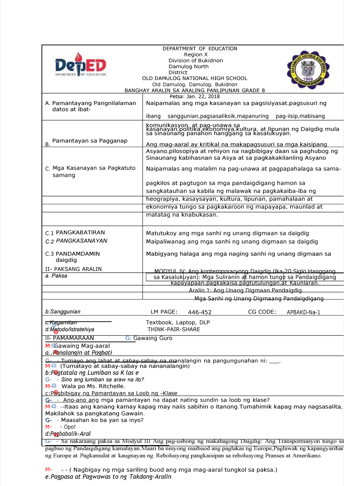 Pdf-ang-unang-digmaang-pandaigdig-lesson-plan-8-2018 compress ...