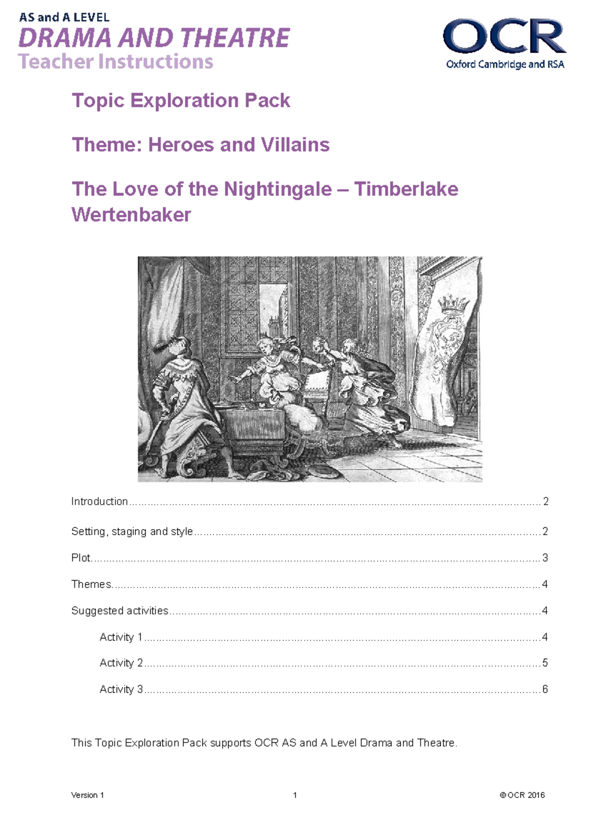 340139 set text the love of the nightingale - Topic Exploration Pack ...