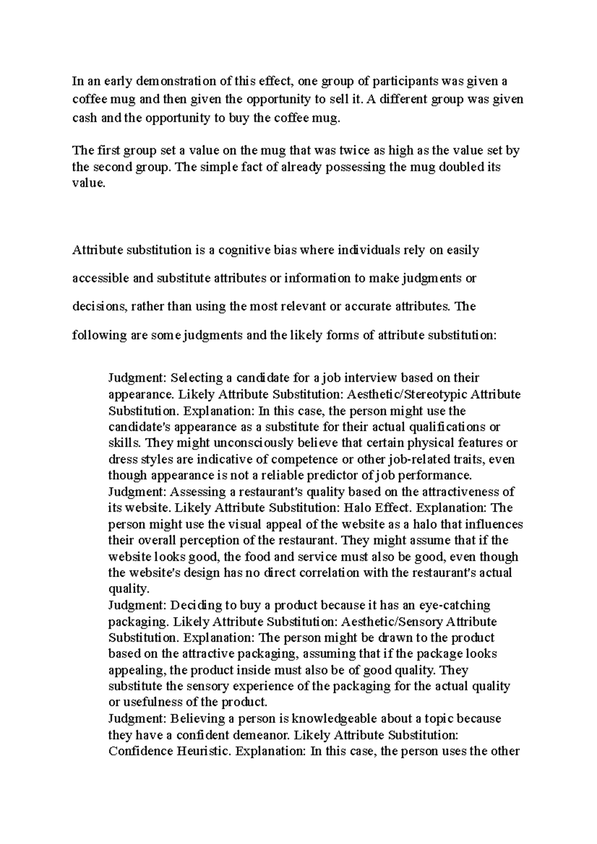 Chapter 12 judgement reasoning - In an early demonstration of this ...