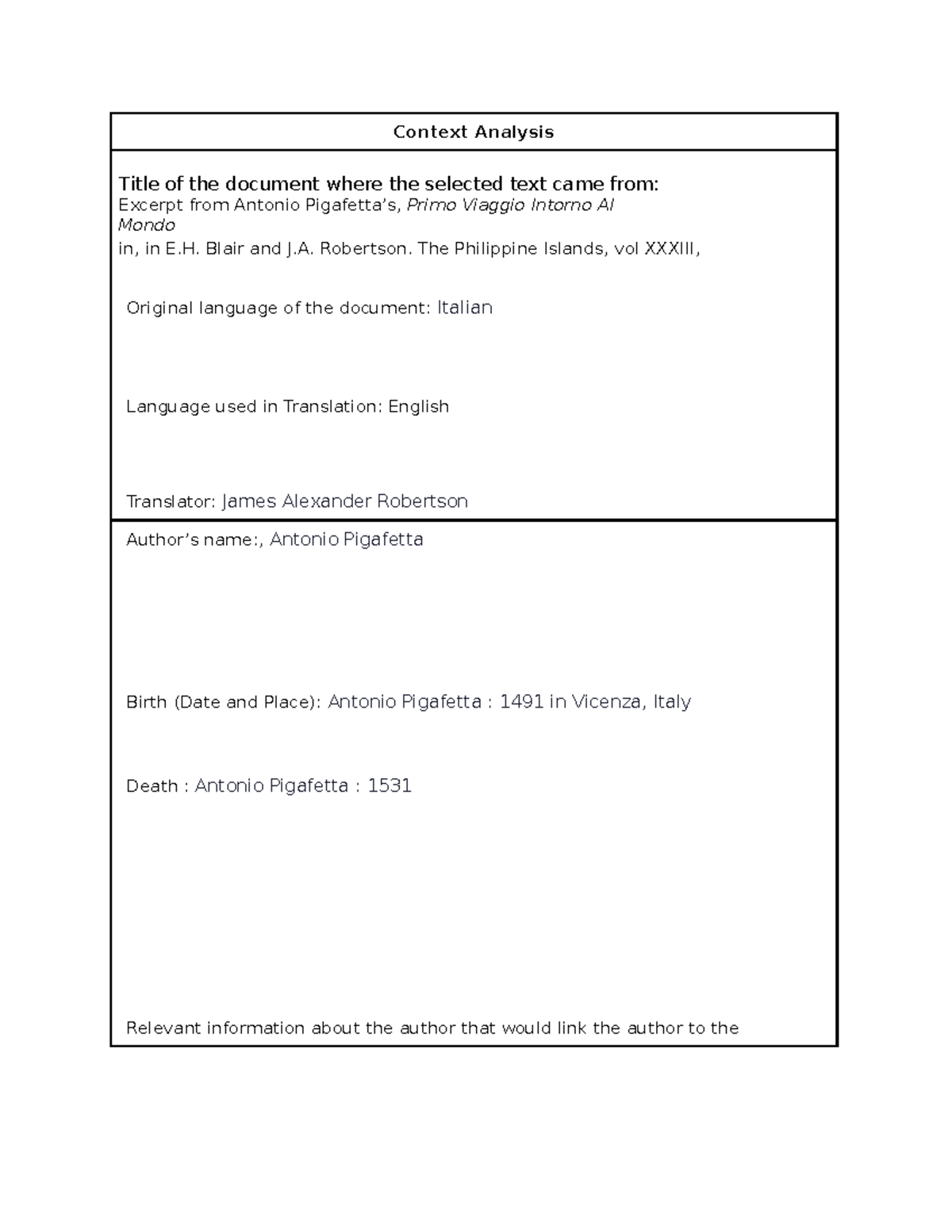 Context and Content Analysis - Bachelor of science in civil engineering ...