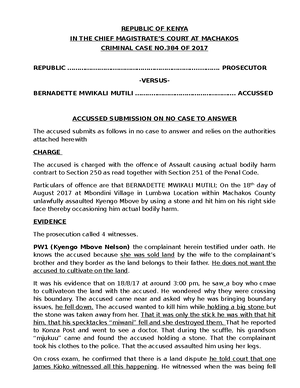 Criminal Procedure Written Submission - CRIMINAL PROCEDURE WRITTEN ...