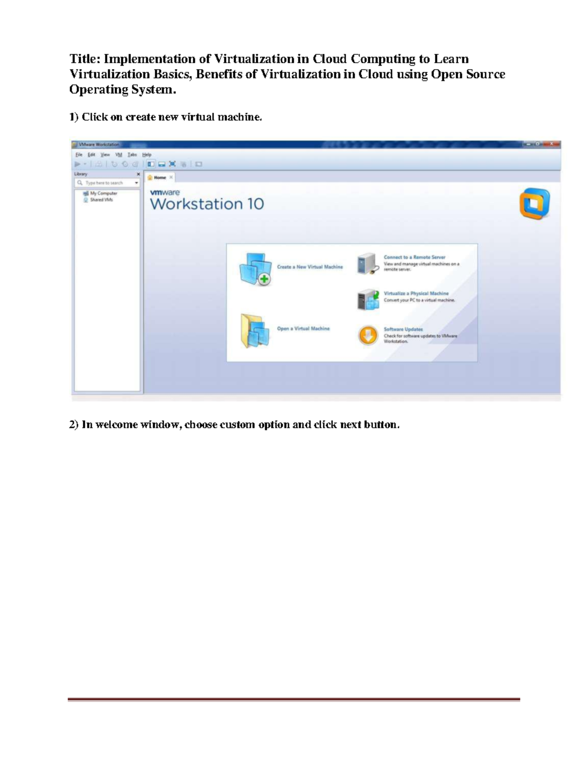 cloud computing assignment 2 output - Title: Implementation of ...