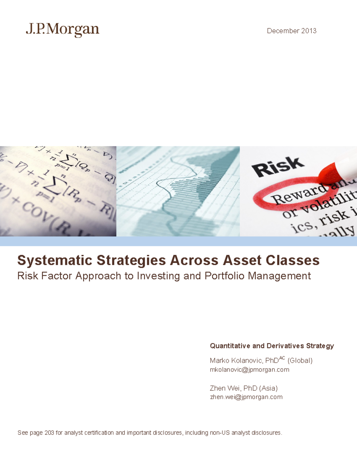 Jpm systematic strategies 2013 12 11 1277971 - Systematic Strategies ...