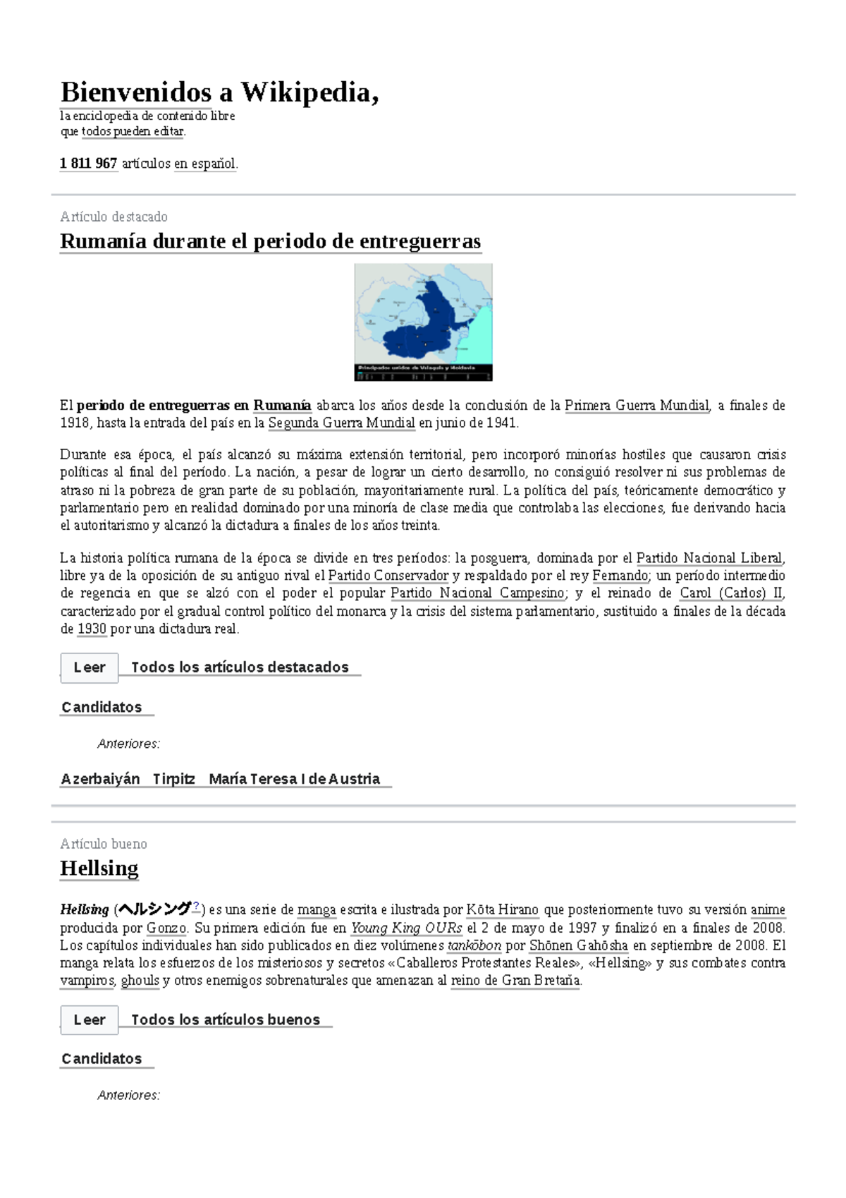 Wikipedia Portada - jhju0ipñklmn - Bienvenidos a Wikipedia, la ...