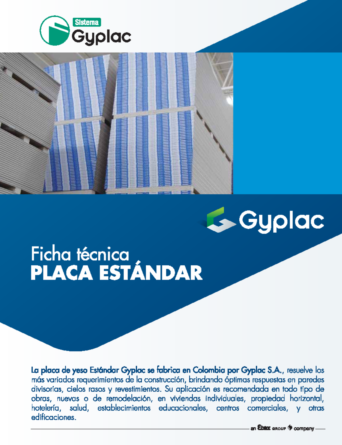 Placa YESO Gyplac Standar - Materiales de construccion - Studocu