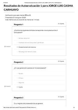 Autoevaluación 2 Gestion DE LA Cadena DE Valor UTP - Autoevaluación 2 Fecha de entrega No hay ...