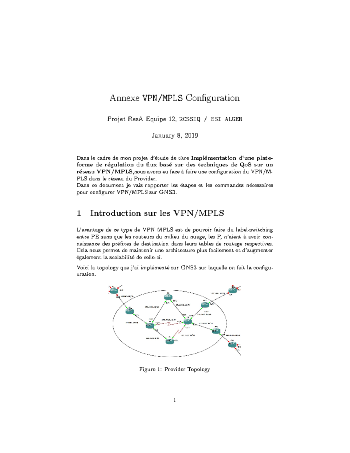 Annexe VPN MPLS Configuration - Annexe VPN/MPLS Configuration Projet ...