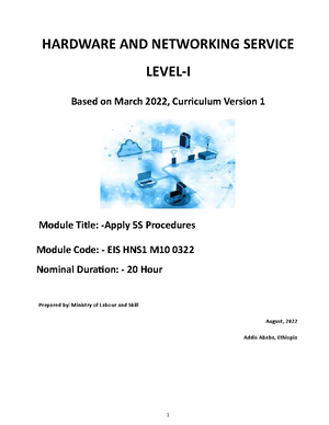 Plan and Organize Work LO1 - Training, Teaching and Learning Materials Development Lo- AXUM POLY ...