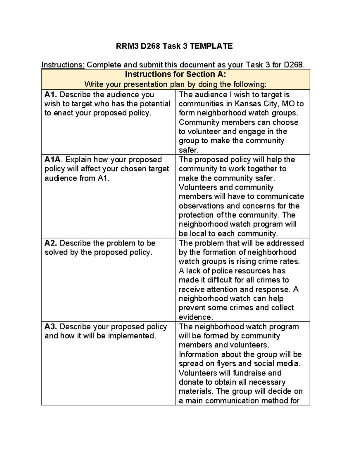 D268 Task 3-Introduction to Communicating With Others - RRM3 D268 Task ...