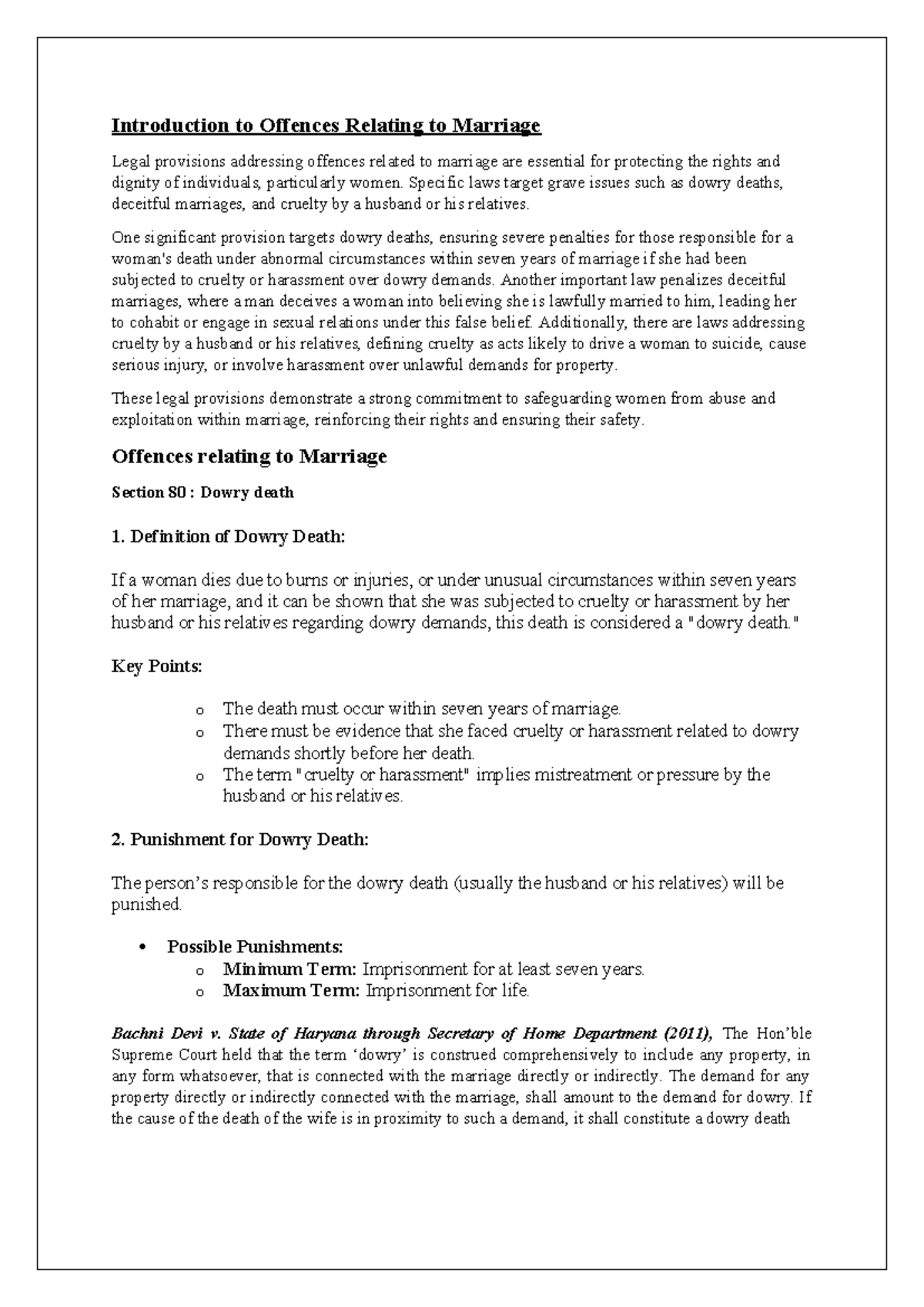 Art 5 - Do check it - Introduction to Offences Relating to Marriage ...