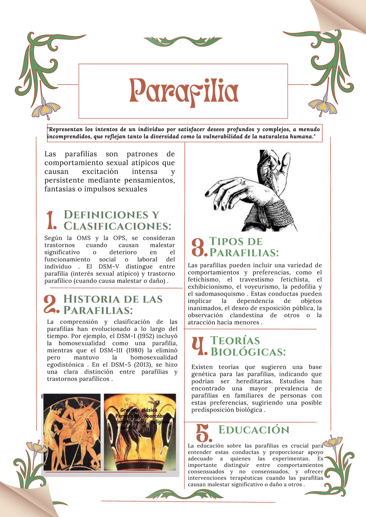 Afiche - Parafilia - Parafilia Las parafilias son patrones de ...