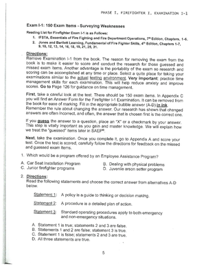 FFI Practical Skills Sheets 2020 V5 2012 08 - Firefighter I Practical ...