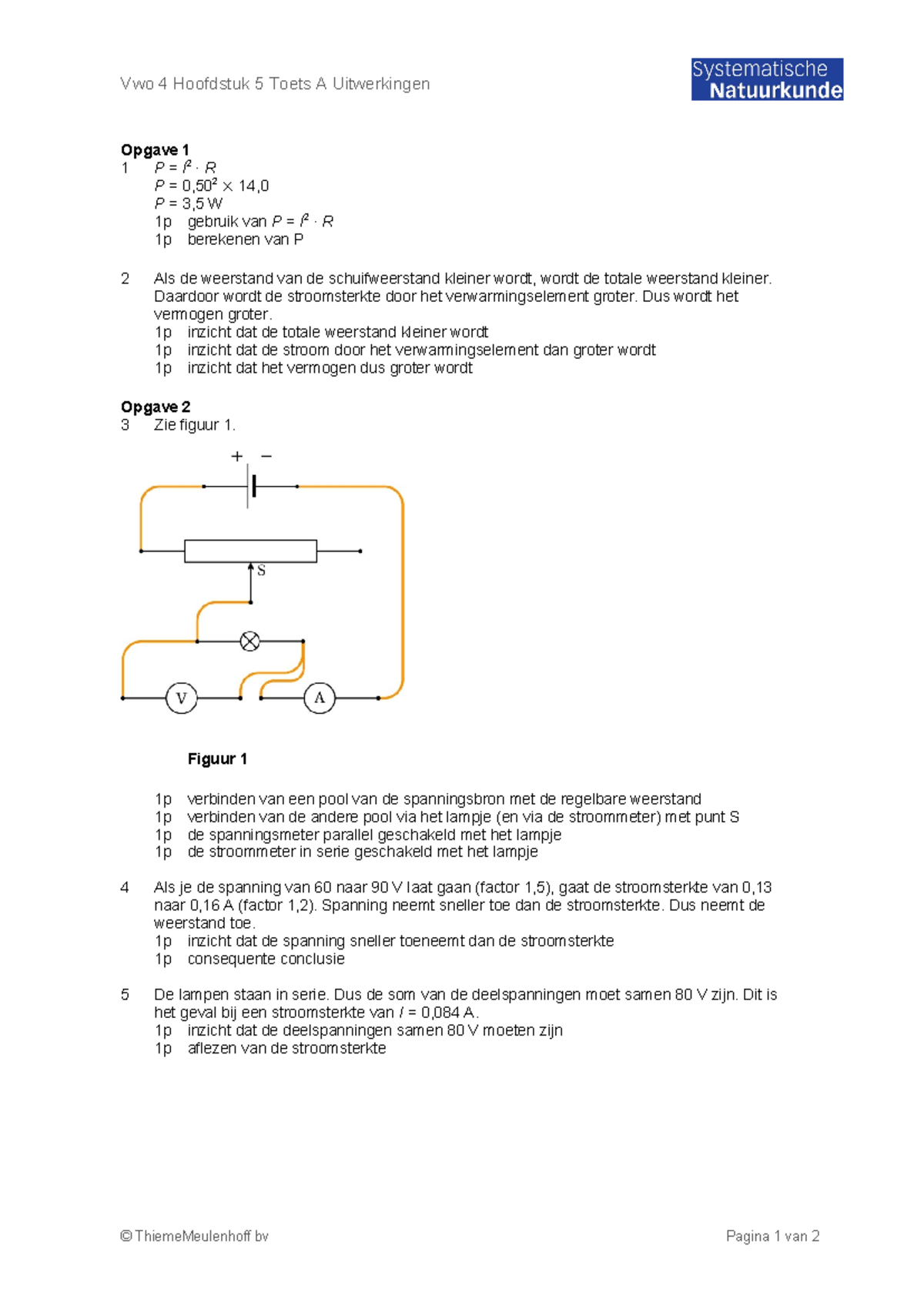 SN8 vwo4 H5 toets A uitwerkingen - Vwo 4 Hoofdstuk 5 Toets A ...