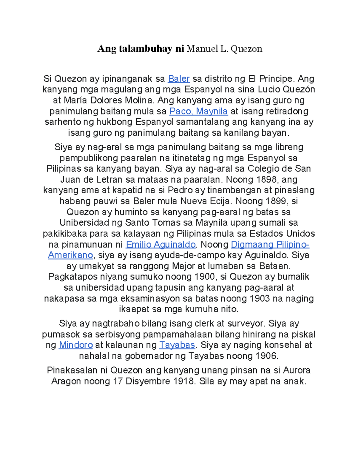1fwfewfwfsdfegtufyjntui - Ang talambuhay ni Manuel L. Quezon Si Quezon ...