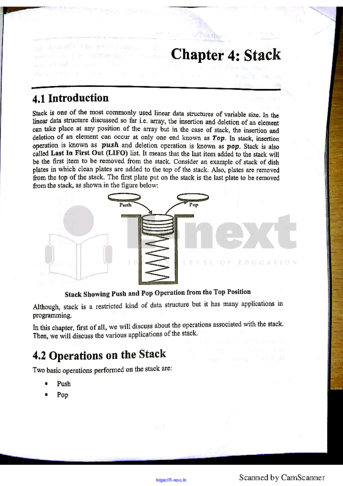4-Stack Unit - 2 - BscIT (Information Technoogy) - Studocu
