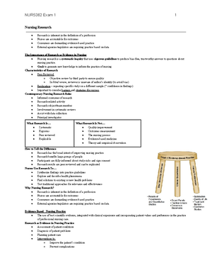 Research 2 Notes - Overview of the second part of the chapters of the ...