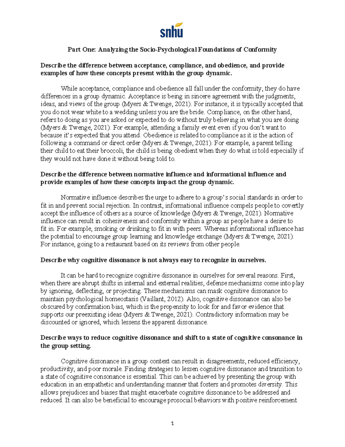 Final Project One - Part One: Analyzing the Socio-Psychological ...