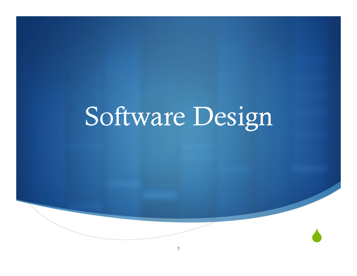 6- System Modeling - S Software Design S System Modeling Why do we ...