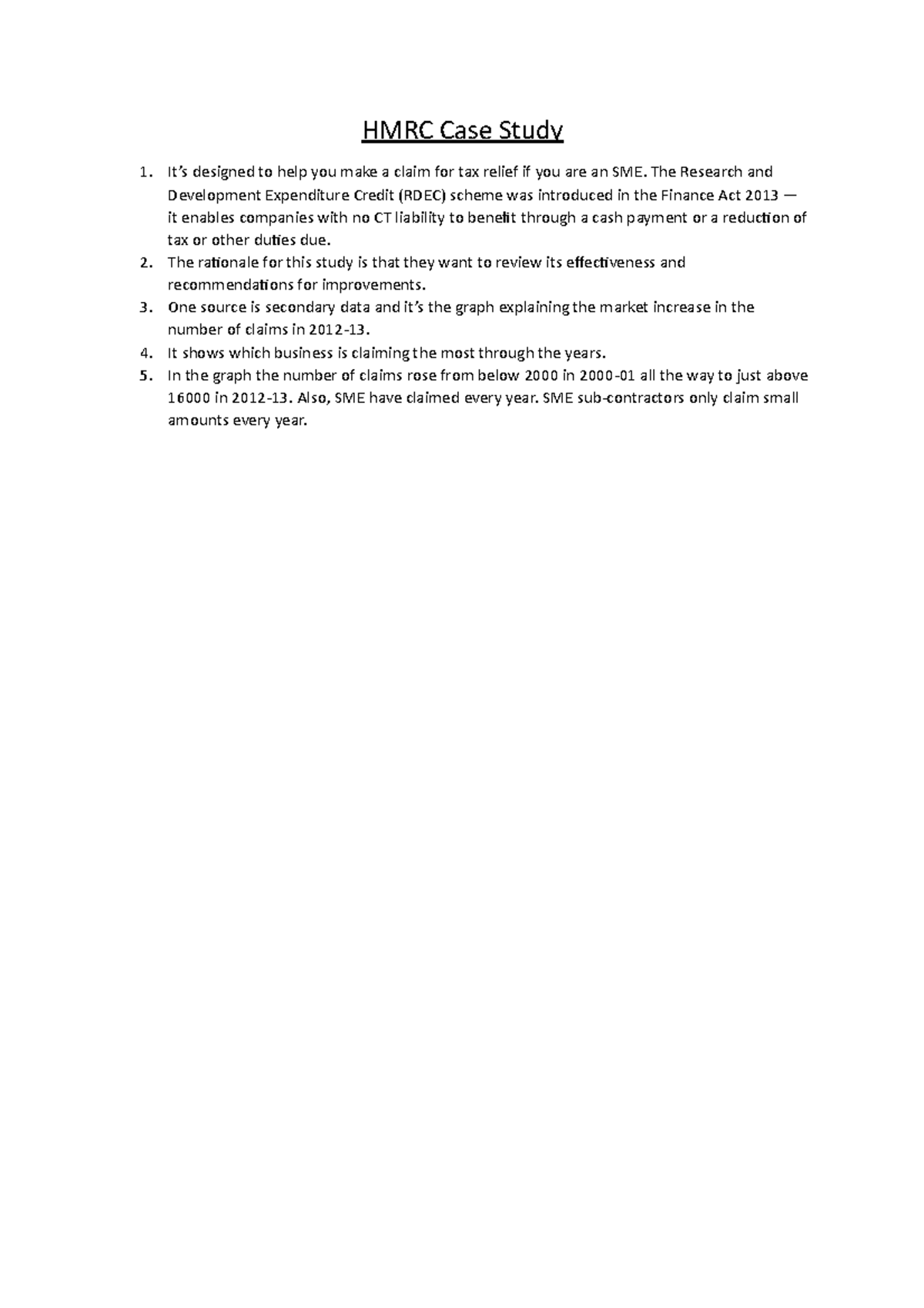 HMRC Case Study - HMRC Case Study It’s designed to help you make a ...