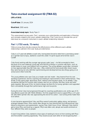 EMA question paper E314 - EMA EMA project 50 per cent of overall ...