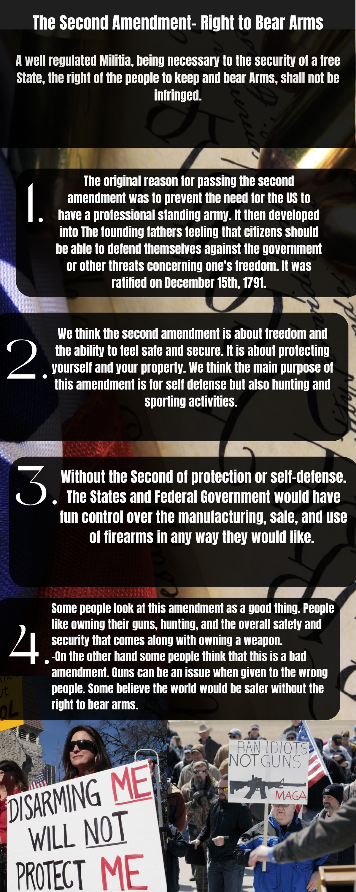 Right to Bear Arms- Aiden, Julia, Camryn - The Second Amendment- Right ...