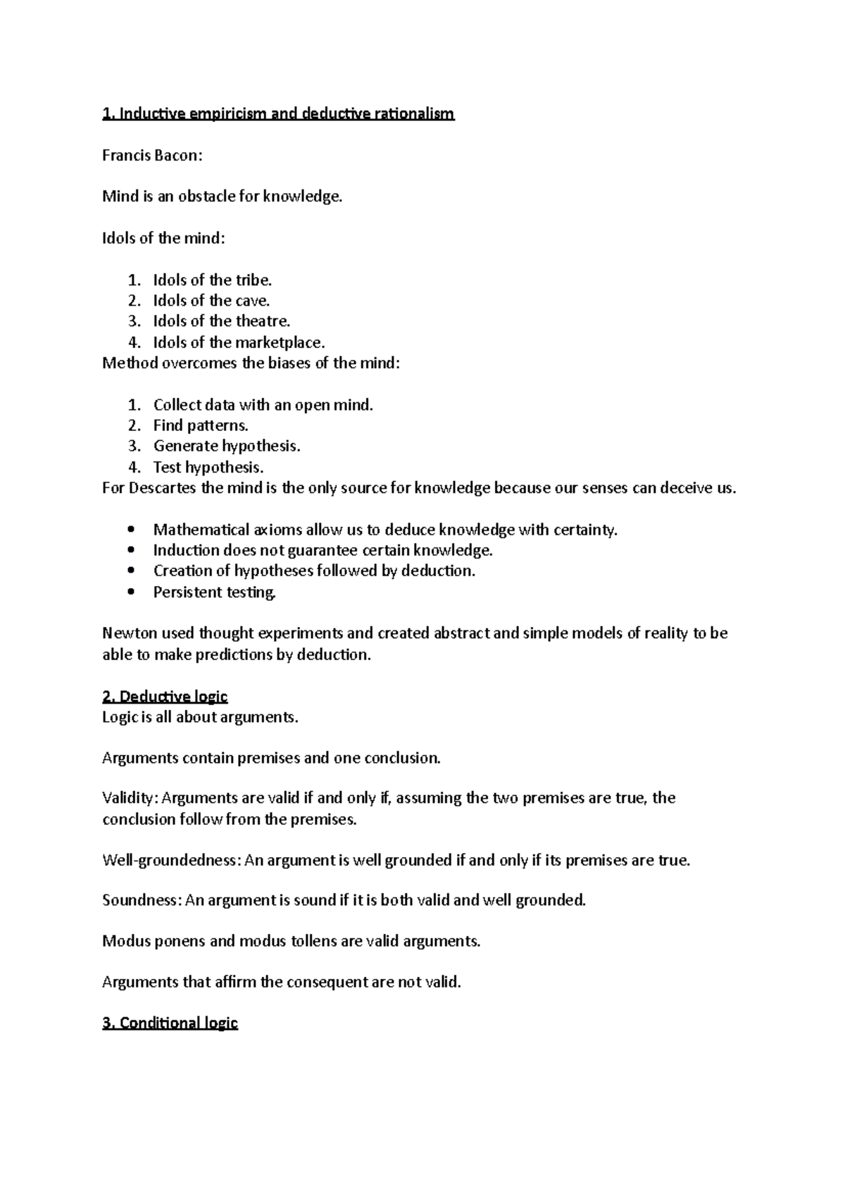 Week3 - Lecturer: Luca Aquili - Inductive empiricism and deductive ...