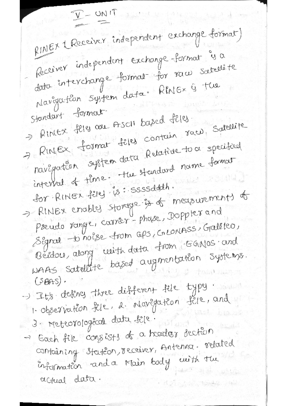 5th unit gps notes - Summary BE , Electronics - BE , Electronics - Studocu