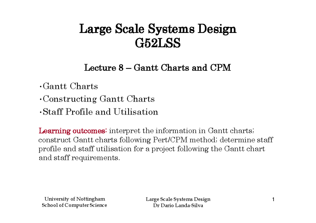 G52LSSLecture8.pdf - Large Scale Systems Design University of ...