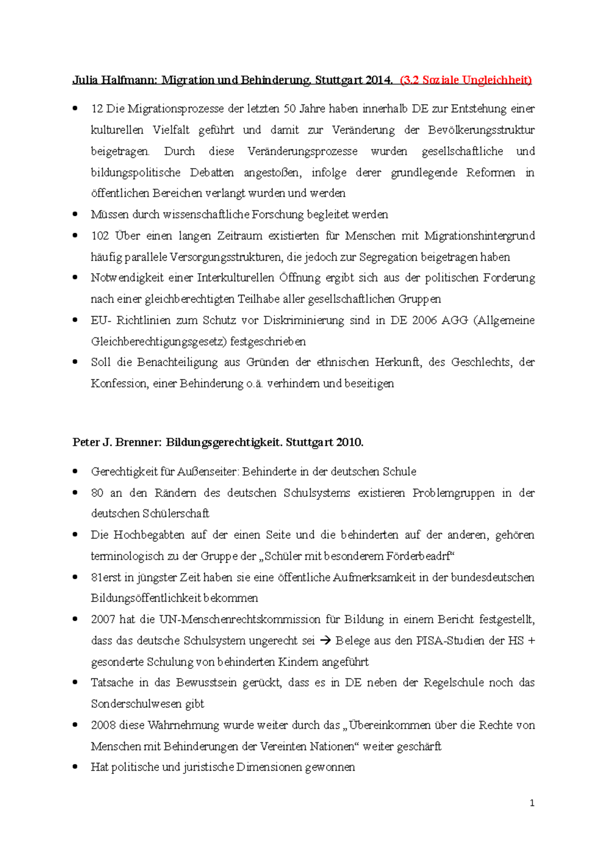 Migration, Behinderung und Diskriminierung in Schulen - Julia Halfmann ...